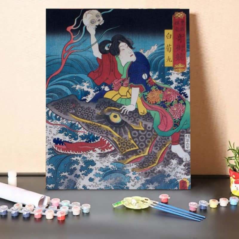 Paint by Numbers Kit-Conquer the Sea Monster – Paint By Numbers Kits UK